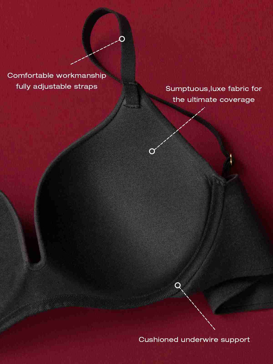 Super Padded T-Shirt Bra Add Two Cups – WingsLove